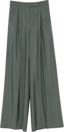 Max Mara Femme, Pantalons, Vert, Taille: 38 FR Long Trouser