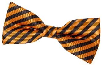 Retreez Noeud papillon tiss&eacute; pr&eacute;-nou&eacute; pour homme 11,5 cm, Orange/noir, taille unique