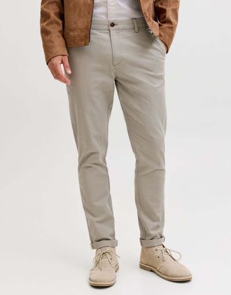Jack & Jones Chinohose in Vetiver-Gr&uuml;n