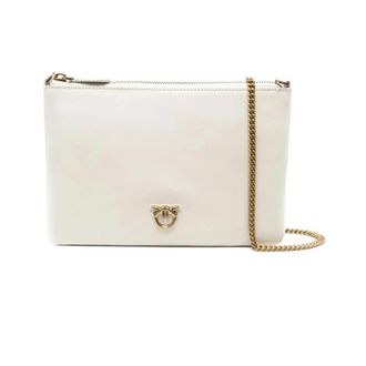 Pinko Flat Classic Schultertasche - - Bags - Damen - Wei&szlig; - ONE SIZE