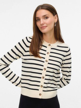 Vero Moda Strickjacke VMSABA PLAIN LS O-NECK CARDIGAN NOOS