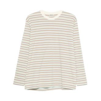 Auralee Homme, Tops, Multicolore, Taille: S Gradient Stripe Jersey L/S Tee