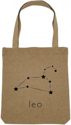 Fabulous Sac Shopping Tote Bag Aspect Lin - Leo Sign Astrology Star Divination Constellation Minimalist - Sac de Courses Toile Epaisse 360g Beige Naturel Cabas