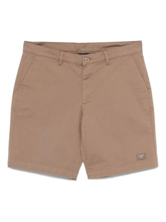 Emporio Armani short à patch logo - Marron