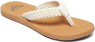 Roxy Sandales Porto Rope pour femme, naturel, 42 EU