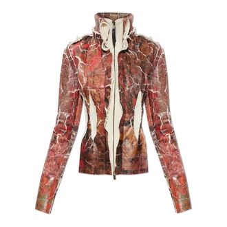 Maison Margiela Femme, Vestes, Multicolore, Taille: 40 FR Veste Effet Vintage
