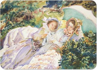 Fabulous Platzset, weich, Unterseite aus Kork, Untersetzer, John Singer Ssilber, Simplon Pass The Tease, Malerei, groß, 39,5 x 28,5 cm