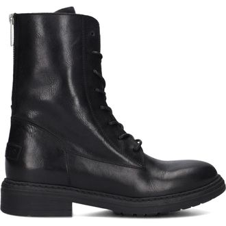 Shabbies Amsterdam Lacey Duck Lederstiefel Schwarz - - Shoes - Damen - Schwarzk - 37 EU