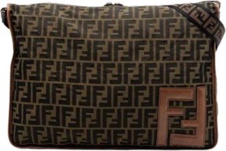 Fendi Sac bandouli&egrave;re en toile Pre-owned - Femme - Pre-owned - Brun - Taille: ONE Size