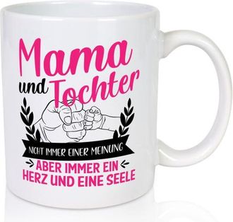 Generic Mama und Tochter | Ein Herz und eine Seele | Mutterliebe - Tasse Weiss - Kaffeetasse/Geschenk/Familie