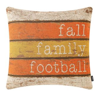 Generic Fall-Familien-Football Zierkissenbezug Aesthetic Dekokissen Weich Zierkissenbezüge Für Balkon Sofa Schlafzimmer 45X45Cm