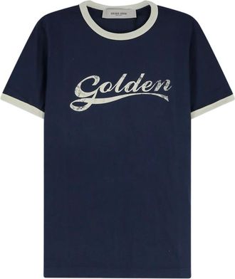 Golden Goose Homme, Tops, Bleu, Taille: S Journey Slim T-Shirt