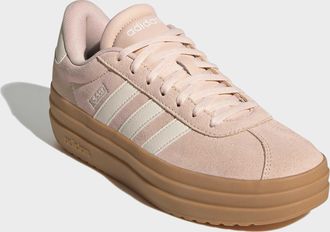 adidas Plateausneaker ADIDAS SPORTSWEAR VL COURT BOLD, Damen, Gr. 38,5, rosa (blush pink, sanftes wei&szlig;, gum 3), Leder, Synthetik, Schuhe Plateausneaker, insp