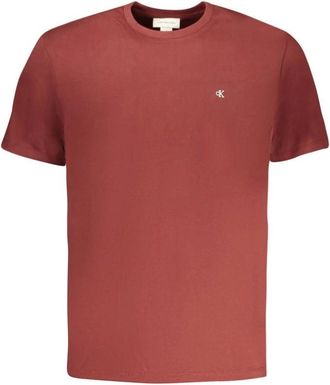 Calvin Klein Homme, Tops, Brun, Taille: XL Cotton T-Shirt