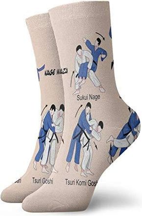 Generic Chaussettes, Arts Martiaux Techniques De D&eacute;fense Th&egrave;me De Pratique Sportive A&iuml;kido Karat&eacute; Judo Chaussettes Sport Homme Respirantes Socquettes Sportswe