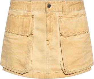 Diesel Femme, Jupes, Beige, Taille: W26 De-Ton Mini Skirt