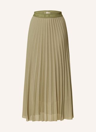 Marella Plisseerock Aus Mesh gruen