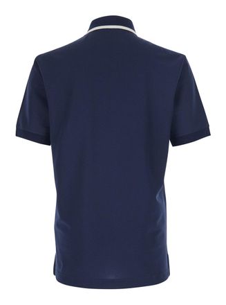 Dolce & Gabbana Mens Polo Shirt Blue Tech Fabric Polyester T-Shirts And Polos