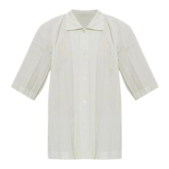 Issey Miyake Edge Shirt - - Shirts - Herren - Wei&szlig; - M