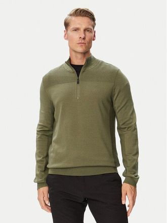 HUGO BOSS Pullover Momentum-X QZ 50547898 Khakifarben Regular Fit