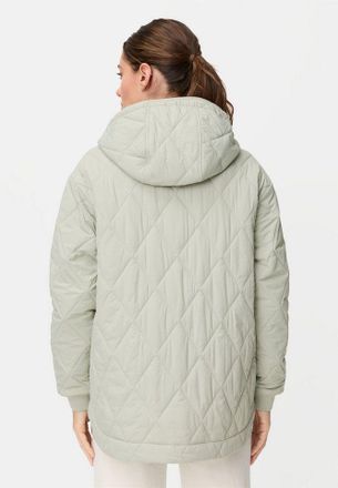 Camel Active Steppjacke mit Kapuze Langarm Markenlabel