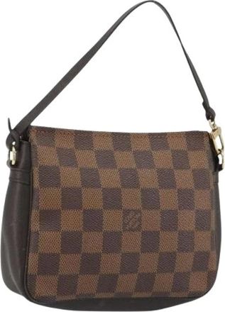 Louis Vuitton Pre-owned Damier Ebene Canvas Pouch - Femme - Pre-owned - Brun - Taille: ONE Size