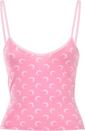Marine Serre Femme, Tops, Rose, Taille: 40 FR Hauts sans manches