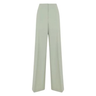 Alberta Ferretti Femme, Pantalons, Vert, Taille: 38 FR Pantalon Large