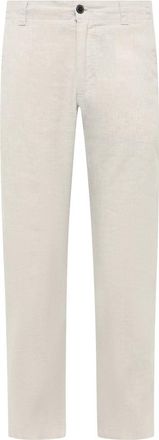 HUGO BOSS Hose aus einem Leinenmischgewebe mit Dehnbund, Regular Fit in