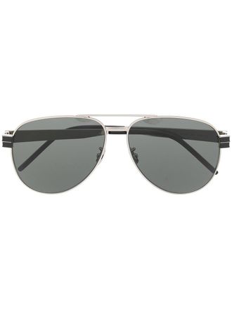 Saint Laurent Eyewear lunettes de soleil SLM53 - Argent