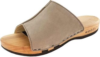 Woody Damen Anja Clog Pantolette, Sand, Numeric_42 EU