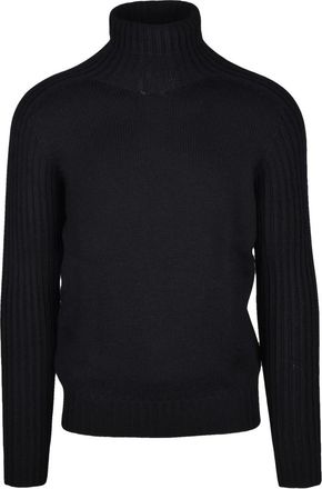 Gran Sasso Radfahrer Wollpullover - - Knitwear - Herren - Schwarzk - 3XL