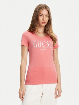 Guess T-Shirt W5YI05 J1314 Rosa Regular Fit
