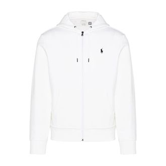 Polo Ralph Lauren Baumwollmischung Hoodie mit durchgehendem Rei&szlig;verschluss - - Sweatshirts & Hoodies - Herren - Wei&szlig; - 2XL