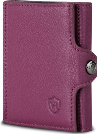 Von Heesen Slim Wallet mit RFID Schutz - Geldb&ouml;rse Herren klein - Mini Geldbeutel Damen Portmonee - Kartenetui Echtleder Karten Portemonnaie - Leder Kreditkarten