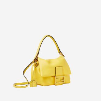 Fendi Womens Shoulder Bag Nappa Leather Yellow