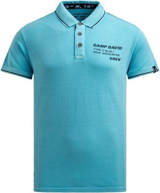 Camp David Poloshirt mit Kontrastn&auml;hten