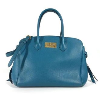 Louis Vuitton Pre-owned Cuir sacs-louis-vuitton - Femme - Pre-owned - Bleu - Taille: ONE Size