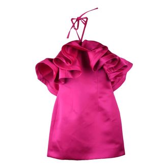 AZ FACTORY Kurzes Satinkleid - - Dresses - Damen - Rosa - 2XS