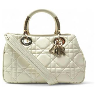 Dior Crossbody Bags - NEUE DIOR LADY 95.22 CROSSBODY HANDTASCHE - Gr. unisize - in Creme - f&uuml;r Damen