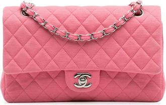 Chanel Hobo Bags - Medium Classic Jersey Double Flap - Gr. unisize - in Gold - für Damen