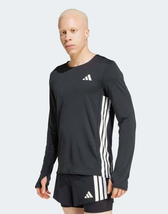 adidas adidas Performance - Adizero - T-shirt de running à manches longues - Noir