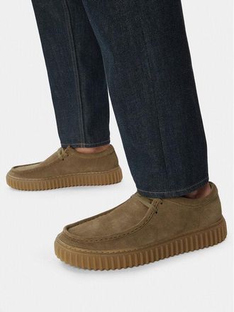 Clarks Halbschuhe Torhill Lo 26187378 Khakifarben