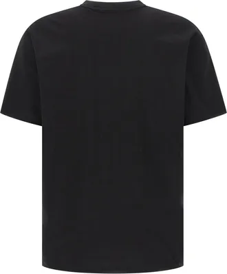 Yohji Yamamoto Logo-Print Cotton Jersey T-shirt - Black
