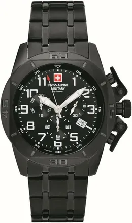 Swiss Alpine Military Chronograph - - Accessories - Herren - Schwarzk - ONE SIZE