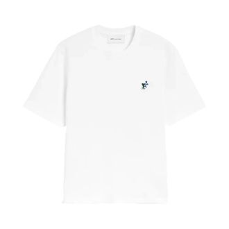 Ami Homme, Tops, Blanc, Taille: L AMI Paris - T-shirt tulipe en coton