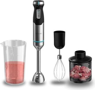 Cecotec Stabmixer XL Power Pulsar 2300MAX Cream&Crush Pro. 2300W, CrossBlades, 4 Edelstahlklingen, Spritzschutz, Turbo, Einstellbare Geschwindigkeit, Ergonomi