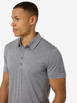 super.natural T-Shirt f&uuml;r Herren, nachhaltig, Merino M BIO J POLO mit Tier-Motiv, atmungsaktiv