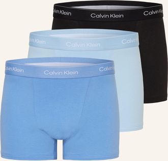 Calvin Klein 3er-Pack Boxershorts Icon Cotton Relaxed Fit blau