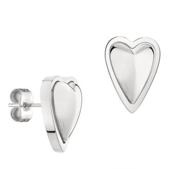 Liebeskind Liebeskind Berlin Ohrringe - Edelstahl Metal Heart - Gr. unisize - in Silber - f&uuml;r Damen